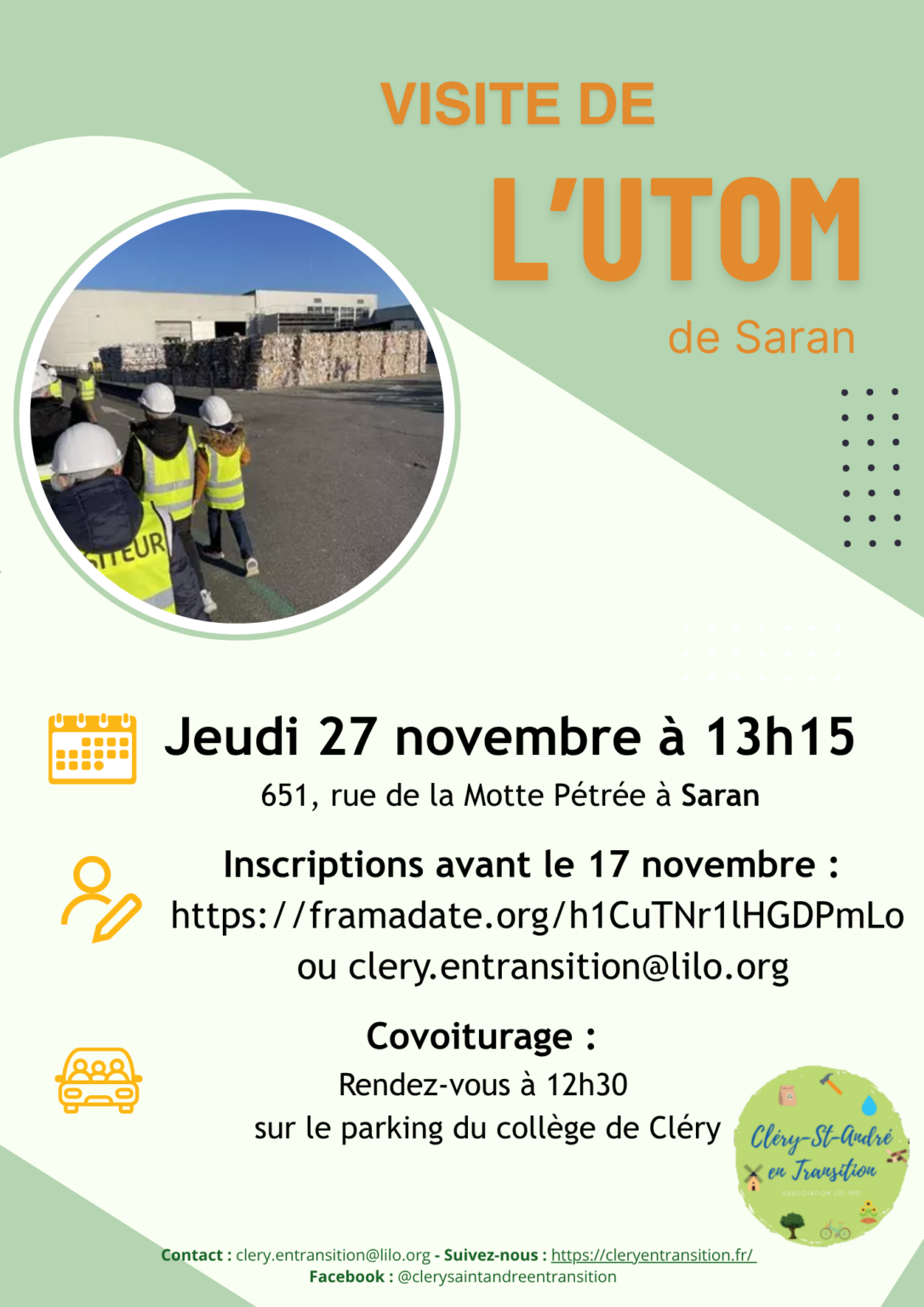 Visite de l’UTOM Saran (grâce à la CCTVL) – Un territoire en transition